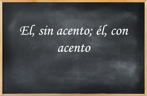 Diferencia entre el y él. | Letras al Gusto