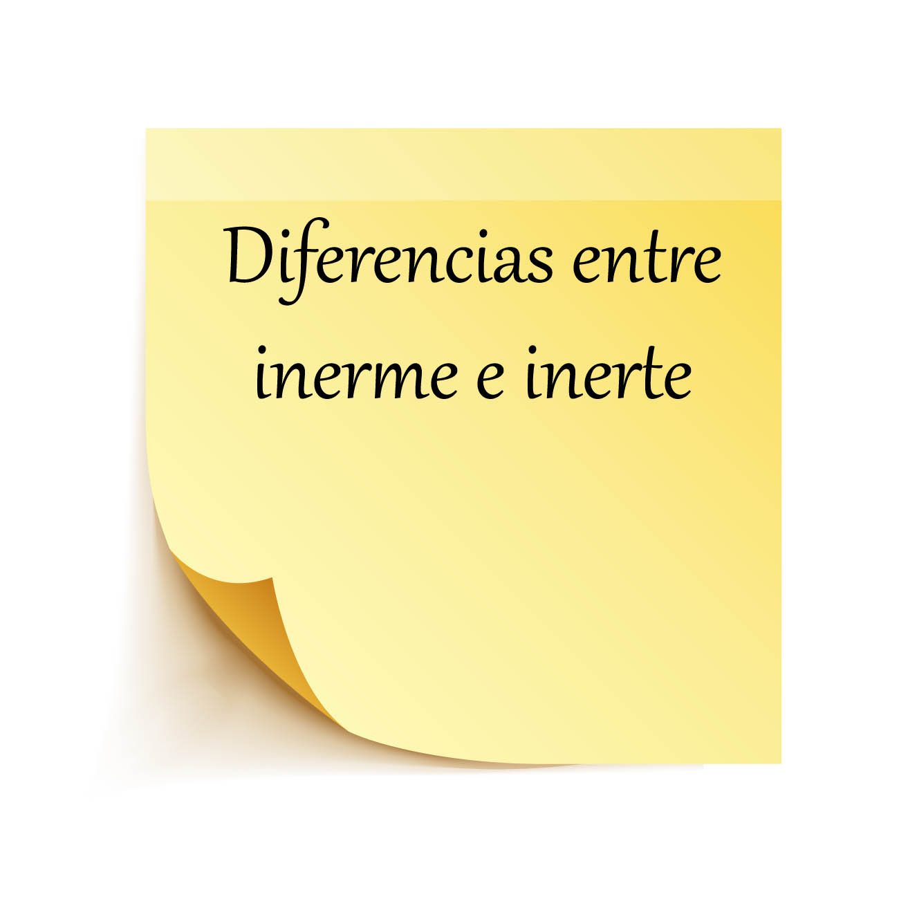 Diferencia entre inerme e inerte | Letras al Gusto